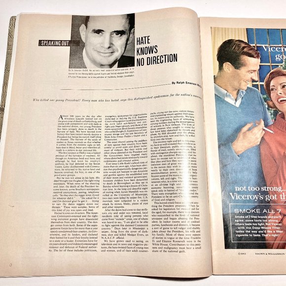 Vintage | Other | The Saturday Evening Post December 4 1963 John F ...